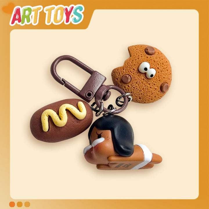 【Genuine】Popmart Crybaby Mini Bean Figure DIY Keychain Pendant Cute ...