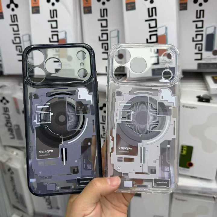 Spigen เคสเทคโนโลยีป้องกันกล้องฟิล์มกันรอยความละเอียดสูงพร้อม Magsafe ...