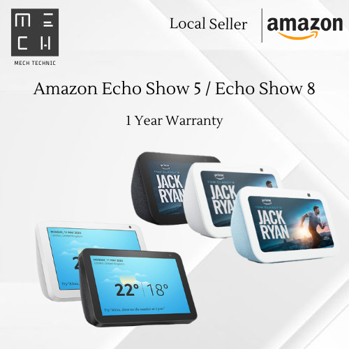 Amazon Echo Show 5 (3rd Gen, 2023 release) | Echo Show 8 (2nd Gen) I ...