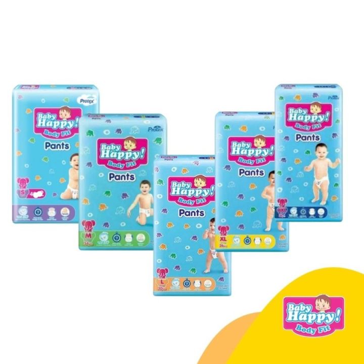 Baby Happy Pants S38/M32/L28/XL26/XX24/M48/L42 popok bayi | Lazada ...