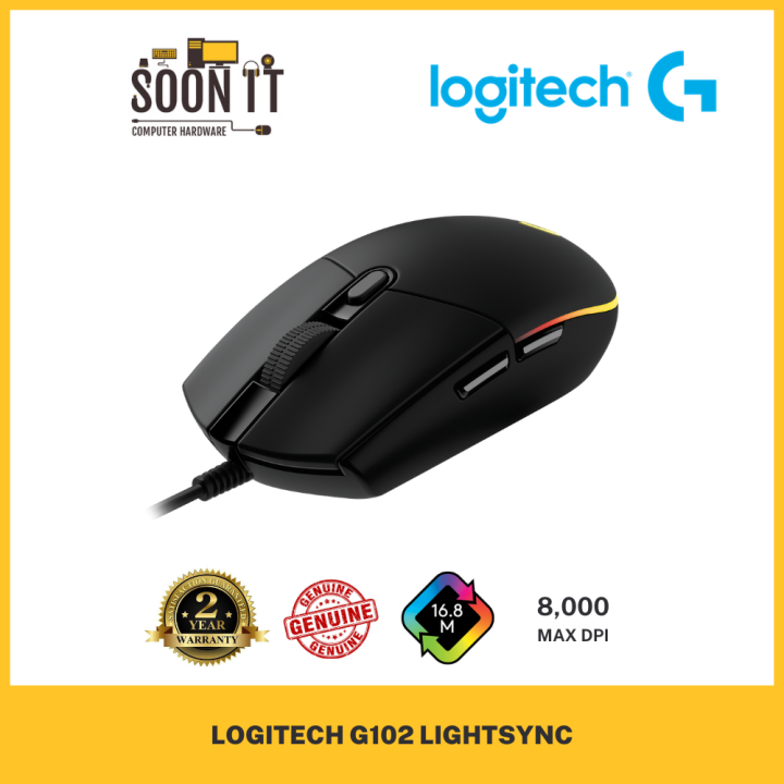 Logitech G102 Lightsync Gaming Mouse Lazada