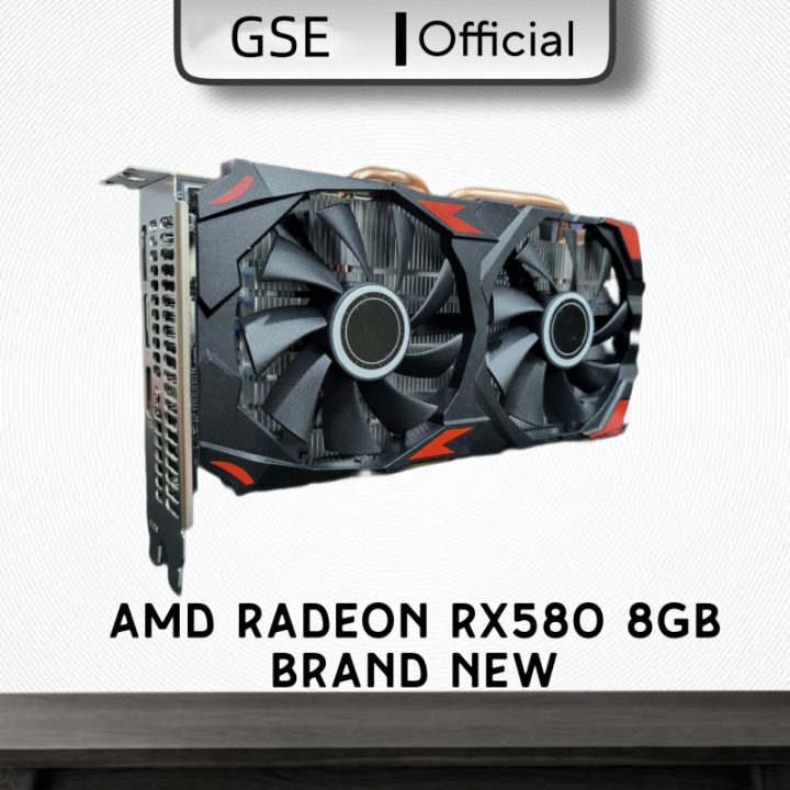 GSE Graphics Card AMD RX 580 8GB Gaming GDDR5 256Bit PCI Express 3.0 × ...