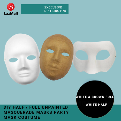 DIY Half / Full Unpainted Masquerade Masks Party Mask Costume | Lazada PH