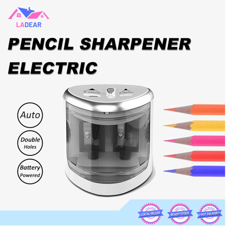 {SG}Electric Pencil Sharpener/Sharpeners Stationery School Battery ...