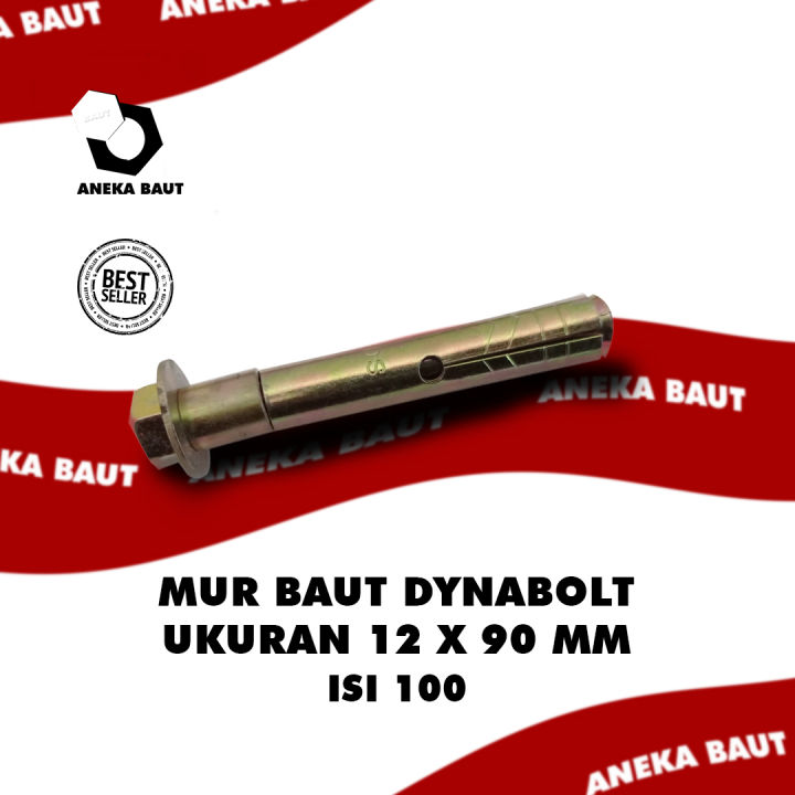 ISI 100 pcs MUR BAUT DYNABOLT UKURAN 12 X 90 MM ISI 100 pcs | Lazada ...