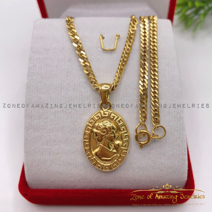 zoaj.ph Queen Elizabeth Cameo Necklace with Japan Chain Round Lock ...