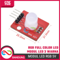 RGB Full Color LED Module 5V – Modul LED 3 Warna 10mm High Brightness ...