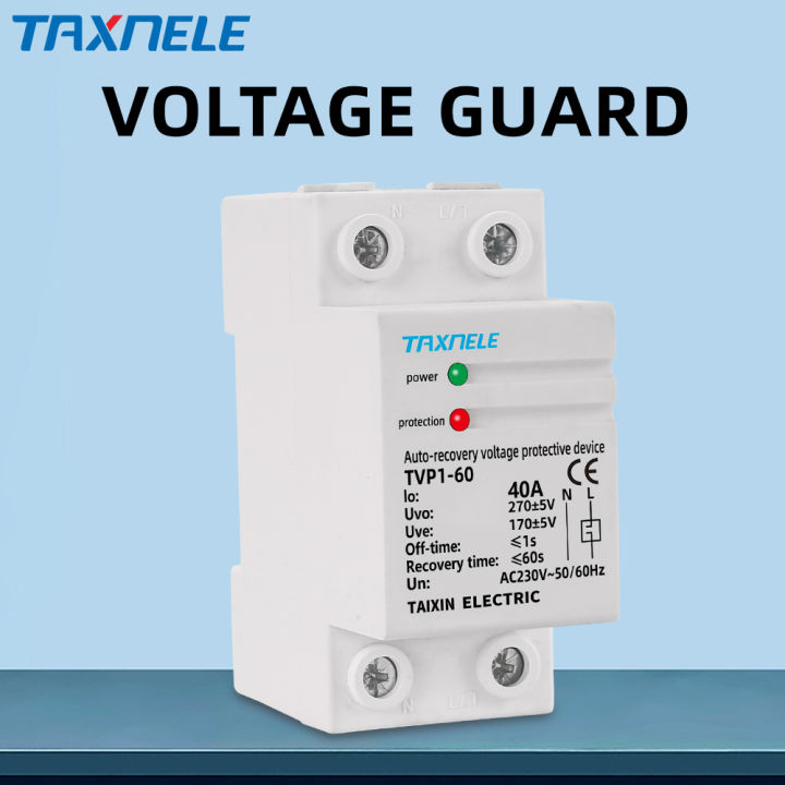 220V Single-phase Automatic Recovery Reconnect Over Under Voltage Relay ...
