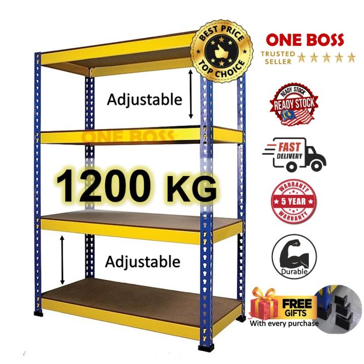 ONE BOSS BOLTLESS RACK - MULTIPURPOSE DURABLE HOME STORAGE WAREHOUSE ...