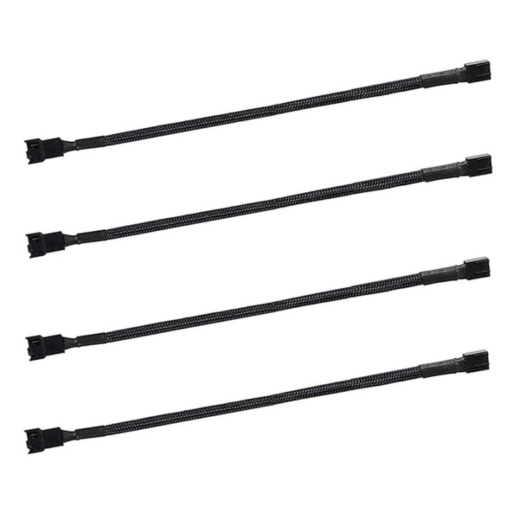 (GJAD) 4PCS 4 Pin PWM Fan Extension Power Cable Connector Case Male to ...