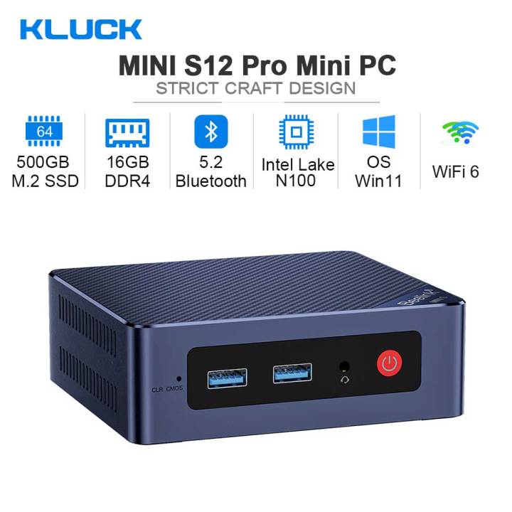 2023 New MINI S12 Pro 12th Gen Mini PC Alder Lake Intel N100 16GB DDR4 ...