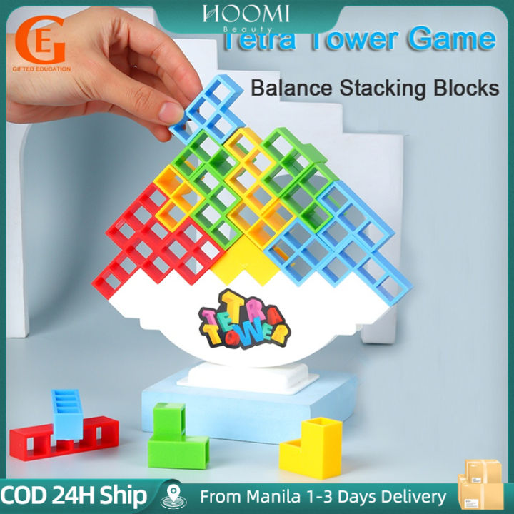 Tetra Tower Game Tetris Balance Toy Stacking Block Stack Assembly ...