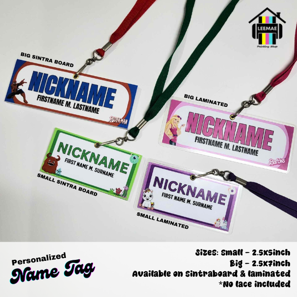 Personalized Name Tag on Sintra Board - pls. send the name first ...