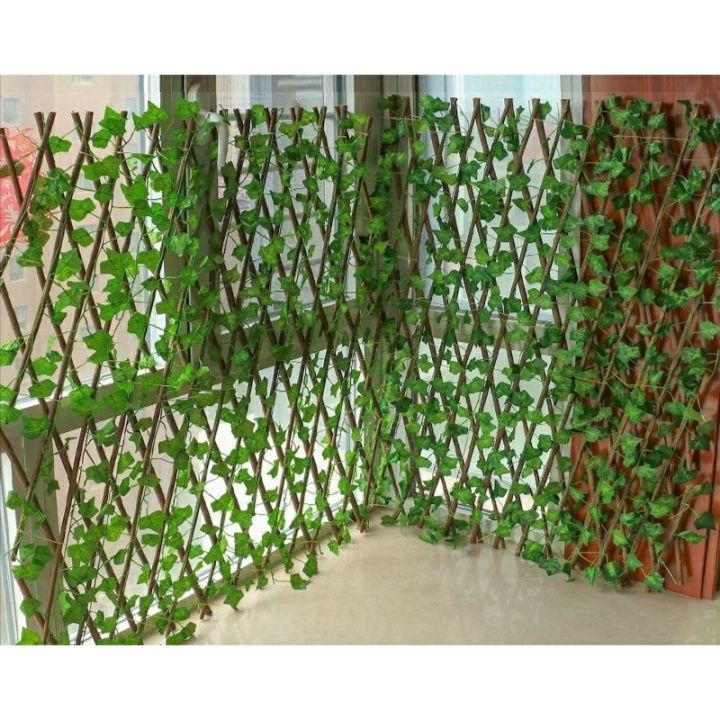 ☜Garden Plants Expandable Fence Artificial Green Leaf Privacy Screen ...