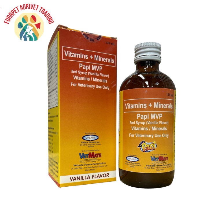 PAPI MVP Vitamins + Minerals Syrup for Dogs and Cats 120mL | Lazada PH