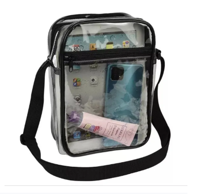 PVC Sling bag Shoulder and Back pack body bag Transparent Waterproof ...