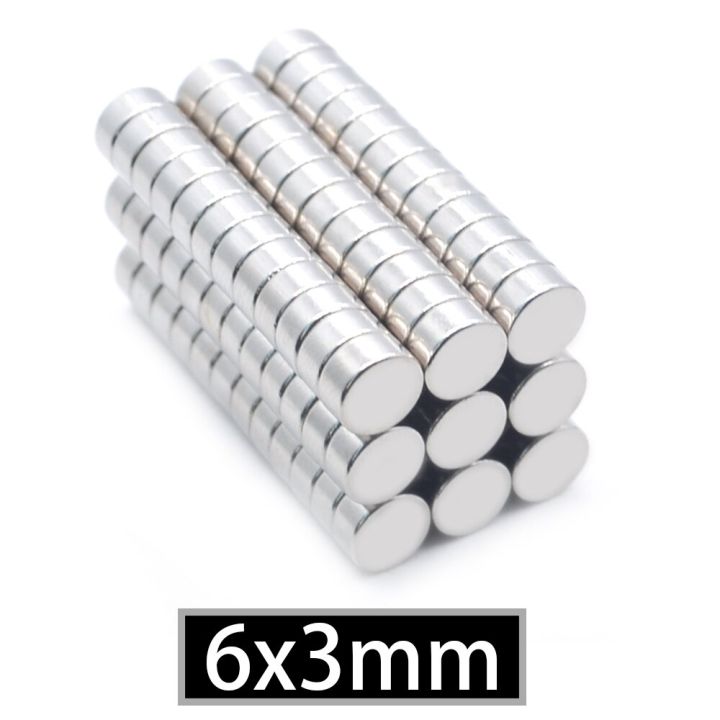 (Power)10/30/100/200 Pcs 6x3 Neodymium Magnet 6mm x 3mm N35 NdFeB Round ...