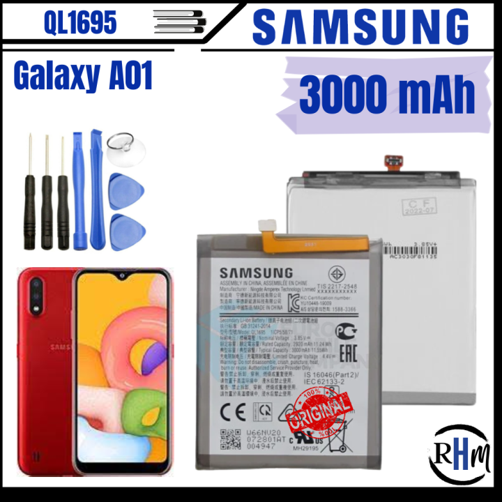 Samsung Galaxy AO1,A015 Battery, Model QL1695 (3000MAH),Original ...