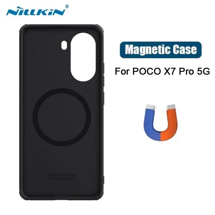 For POCO X7 Pro Case NILLKIN Frosted Shield Pro Magnetic Cover For POCO ...