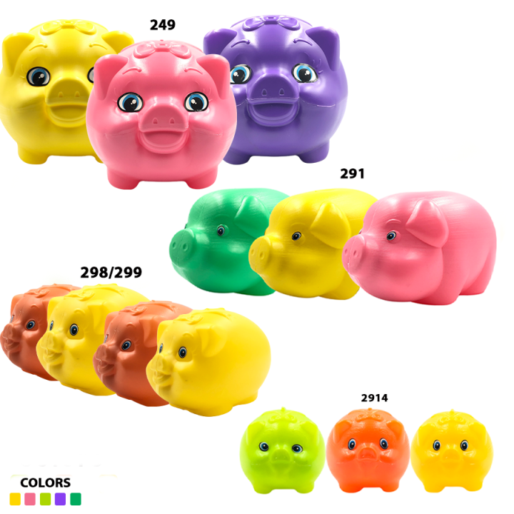 Edepot Cute Colorful Piggy banks unbreakable plastic Random Color-cod ...