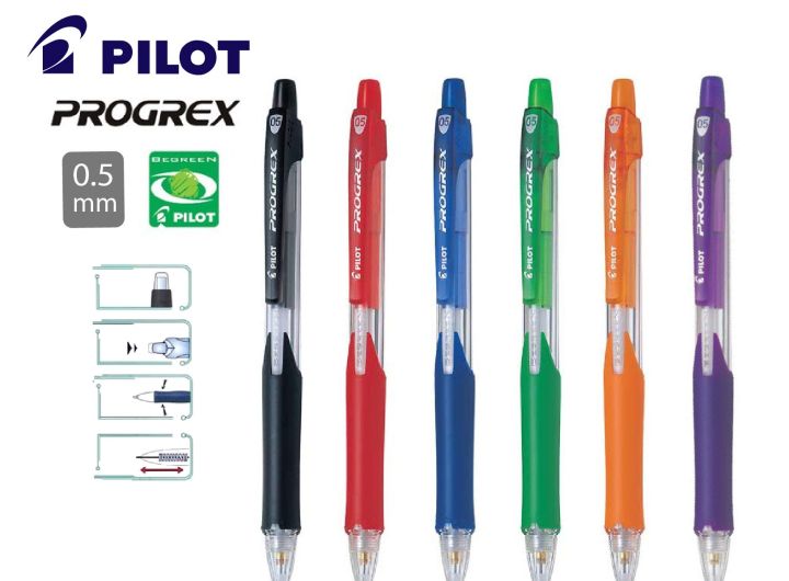 Pilot progrex 0,5mm mechanical pensil / pensil mekanik 0,5mm H-123 ...