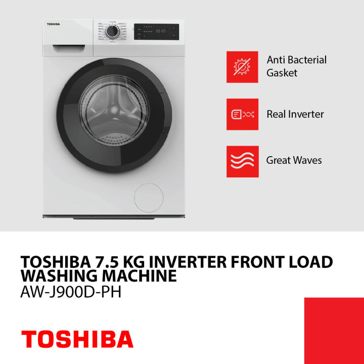 Toshiba 7.5kg Front Load Washer T01 | Lazada PH