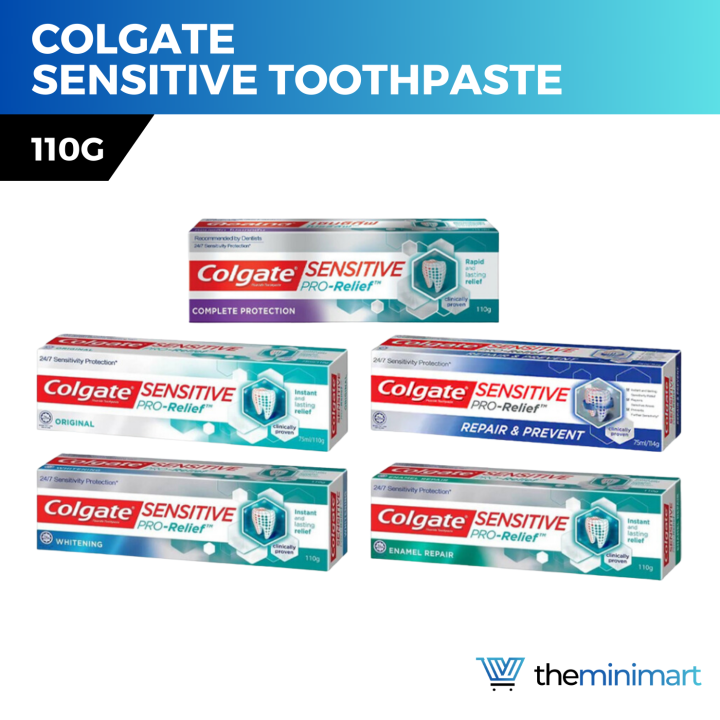 Colgate Sensitive Toothpaste 110g - Complete Protection / Enamel Repair ...