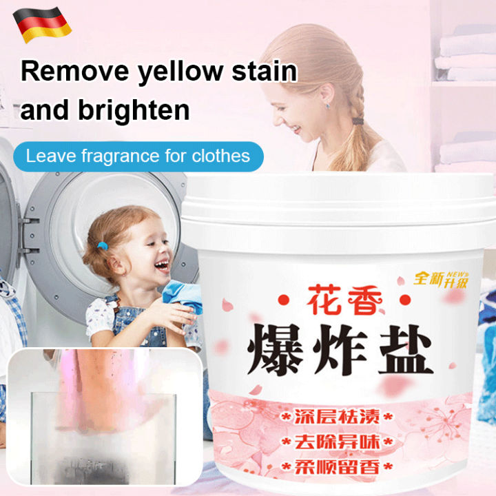 White Clothes Stain Remover Explosive Salt, Mildew Remover, Laundry ...