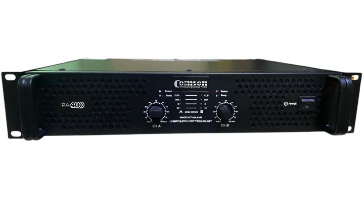 COMSON PA-400 poweramp เพาเวอร์แอมป์ แอมป์ เครื่องขยายเสียง หม้อแปลง มีครอสแยกซับเบส Power ...