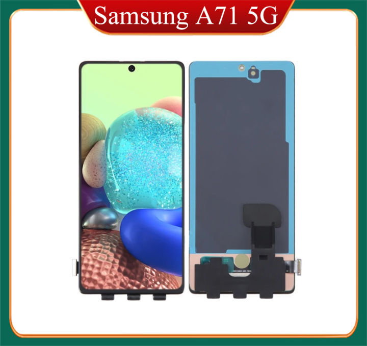จอ OLED LCD Samsung Galaxy 6.67นิ้ว A71 SM-A716 5G พร้อมจอแสดงผลตัวซ่อมหน้าจอสัมผัสอะไหล่ ...