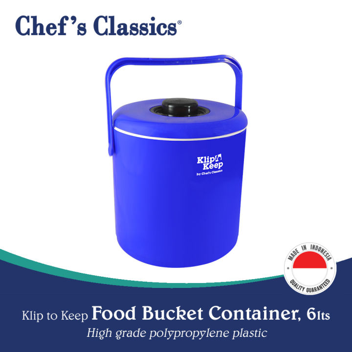 Chef's Classics Klip To Keep Insulated Rice / Ice Bucket, 6lts | Lazada PH