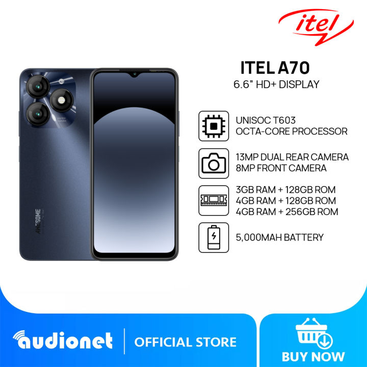 Itel A70 Smartphone | 3GB+128GB/4GB+128GB/4GB+256GB | Octa-Core ...