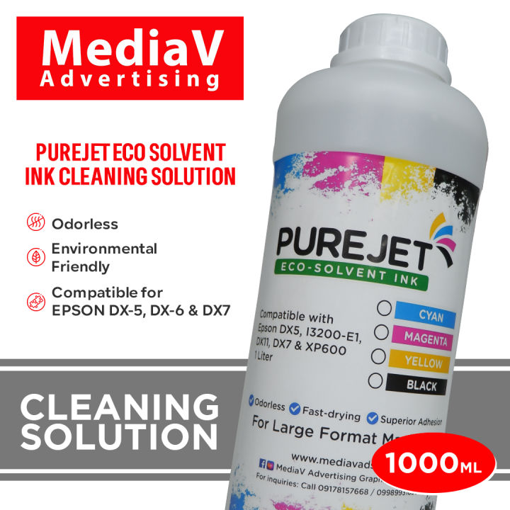 MediaV Eco Solvent Cleaning Solution 1L - for Large format Eco Solvent ...