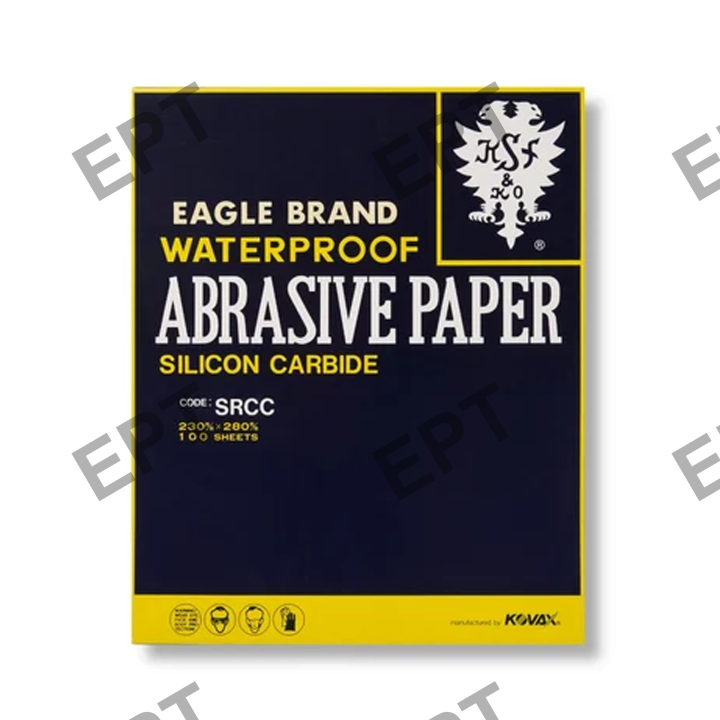 EAGLE BRAND Waterproof Abrasive Paper (SandPaper) Silicon Carbide 10pcs ...