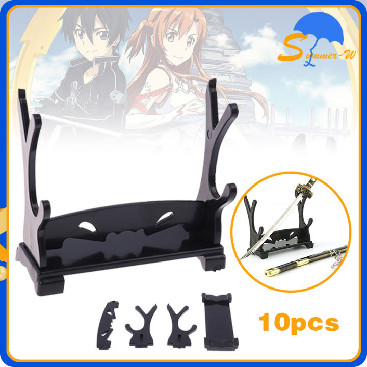 10pcs Dudukan Miniatur Pedang Stand Display Miniatur Senjata Dudukan ...