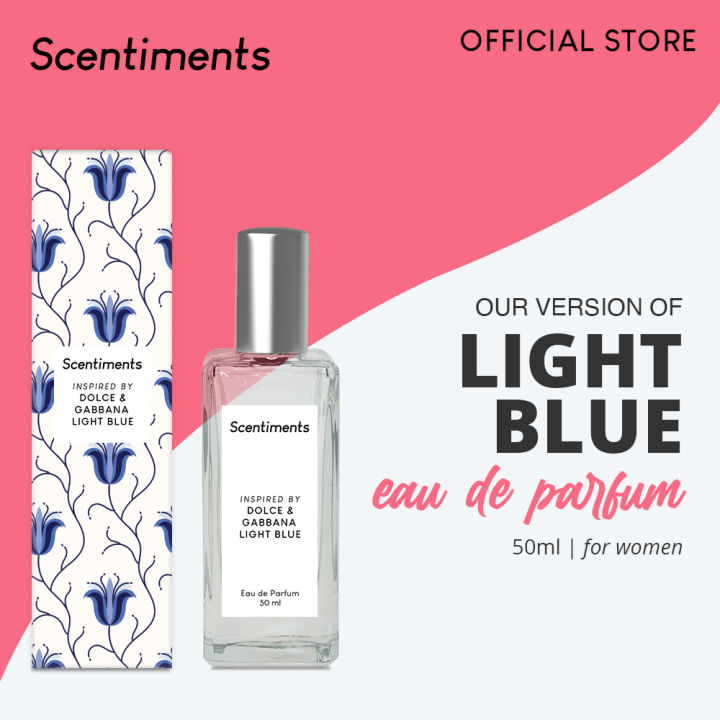 D&G Light Blue Inspired Oil Based Perfume Eau de Parfum (EDP) for Women ...