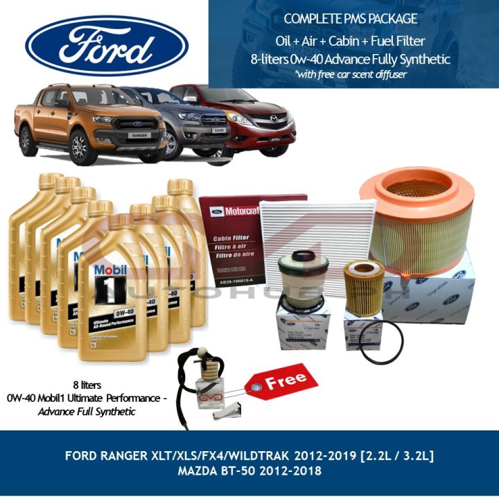 [FULL PMS COMBO SET] FORD RANGER | ENGINE OIL + OIL FILTER + AIR FILTER ...