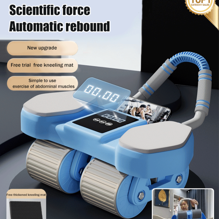 Abdominal wheel four-wheel large screen automatic rebound abdominal ...