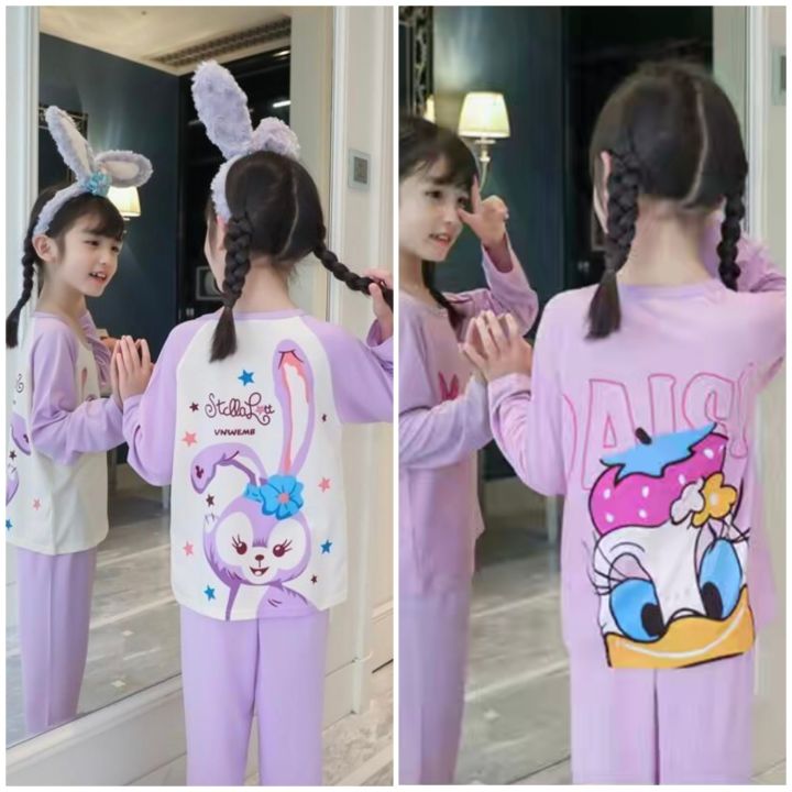 Stella Lou Daisy purple rabbit bunny pyjamas pajamas nightwear ...