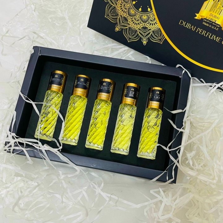 Sét Dầu thơm Dubai 5 chai Sang Trọng - Cuốn Hút - Tinh Tế, 3 mùi nữ 2 nam | Lazada.vn