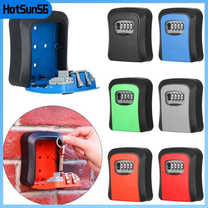 HOTSUN56 Weatherproof Indoor Outdoor 4-Digit Password Lock Storage Case ...
