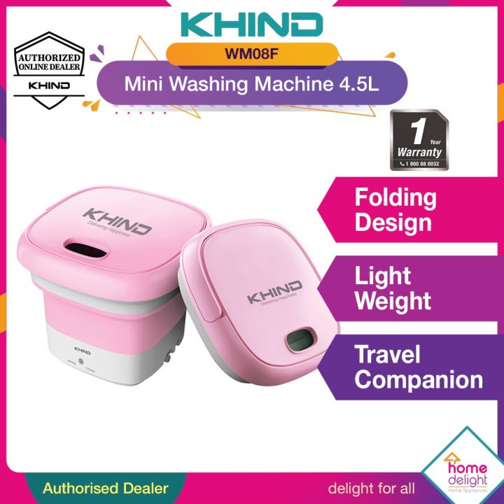 Khind Portable Mini Washing Machine 4.5L [ WM08F ] | Lazada