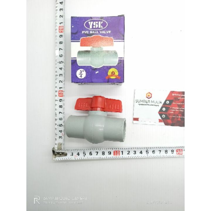 Ballvalve PVC 3/4 3/4 Inch Inci / Ball Valve Stopkran Plastik | Lazada ...