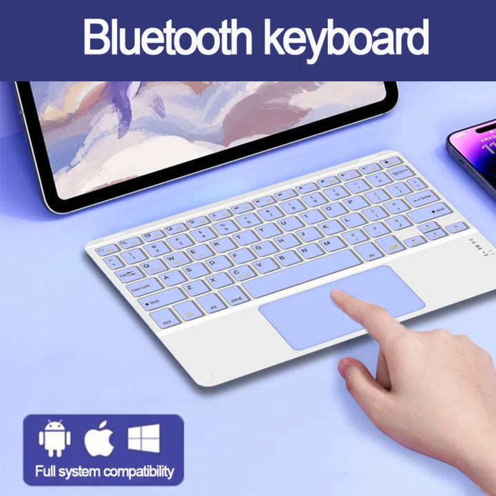 Touchpad bluetooth keyboard for smart phone PC computer Pro mini laptop ...