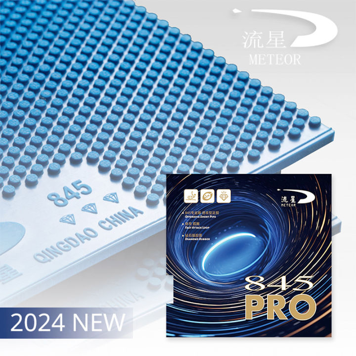 Meteor 845 Pro Màu Xanh Miếng Bọt Biển Bóng Bàn Cao Su Nhanh Chóng Tấn Công Tấn Công Ngắn Pips ...