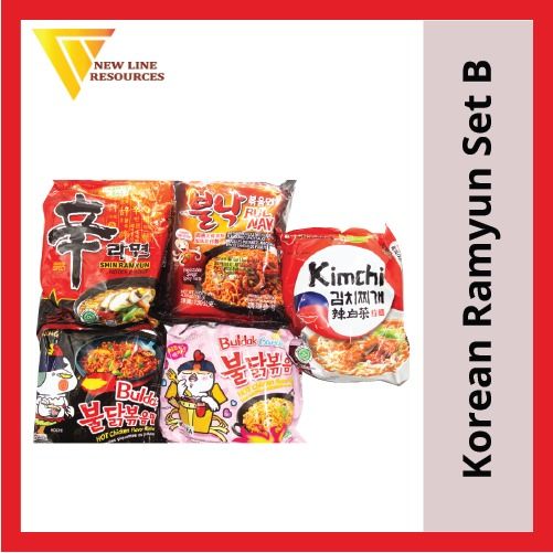 Korean Ramyun Set B (Shin Ramyun/Palod Octopus Noodle/ Samayng Hot ...