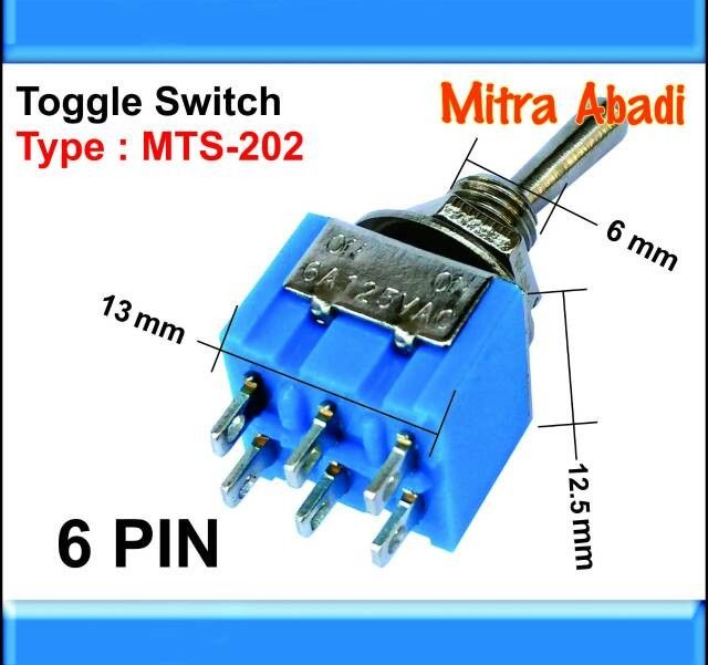 Saklar Toggle/Toggle Switch MTS-202 6 PIN | Lazada Indonesia