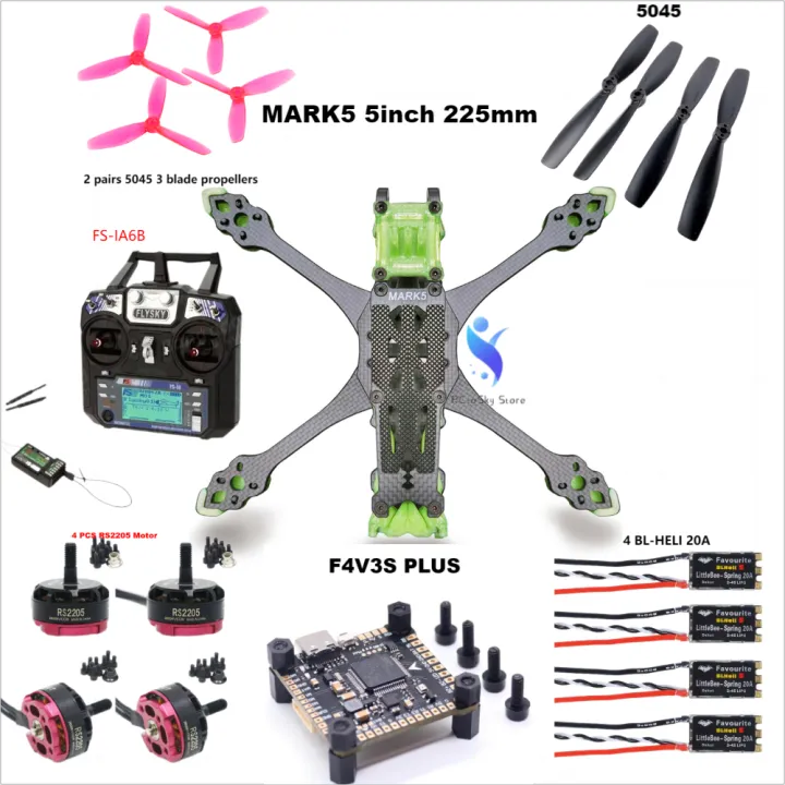 FPV F4V3S F4 V3 V3S PLUS Flight Controller MARK5 5inch FPV Carbon Fiber ...
