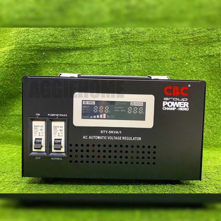 CBC เครื่องปรับแรงดันไฟฟ้าอัตโนมัติ รุ่น STY-5KVA (สีดำ) หม้อเพิ่มไฟอัตโนมัติ 22.7A / 4500W จัด ...