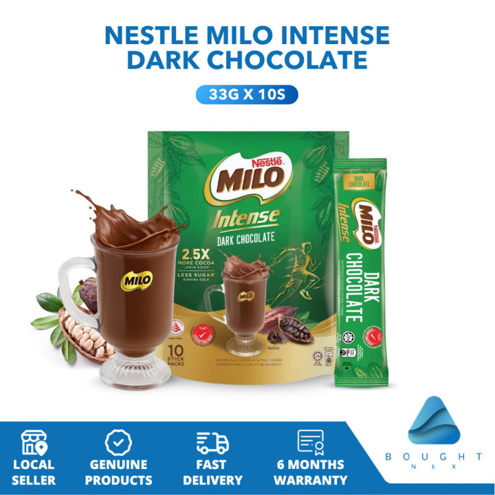 Nestle Milo Intense Dark Chocolate 33g x 10s - Chocolate Malt Drink ...